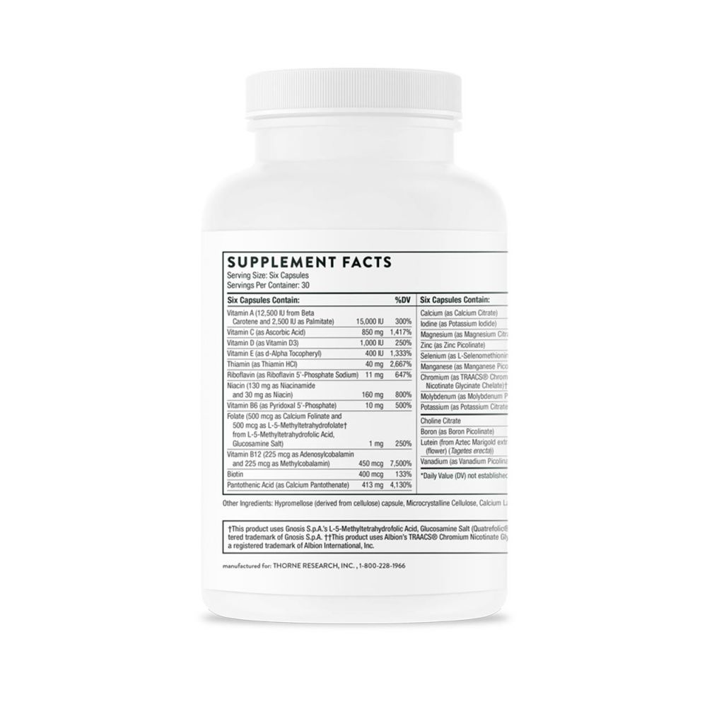 basic-nutrients-iii-180-caps-supplement-facts | Vital Nutritionals